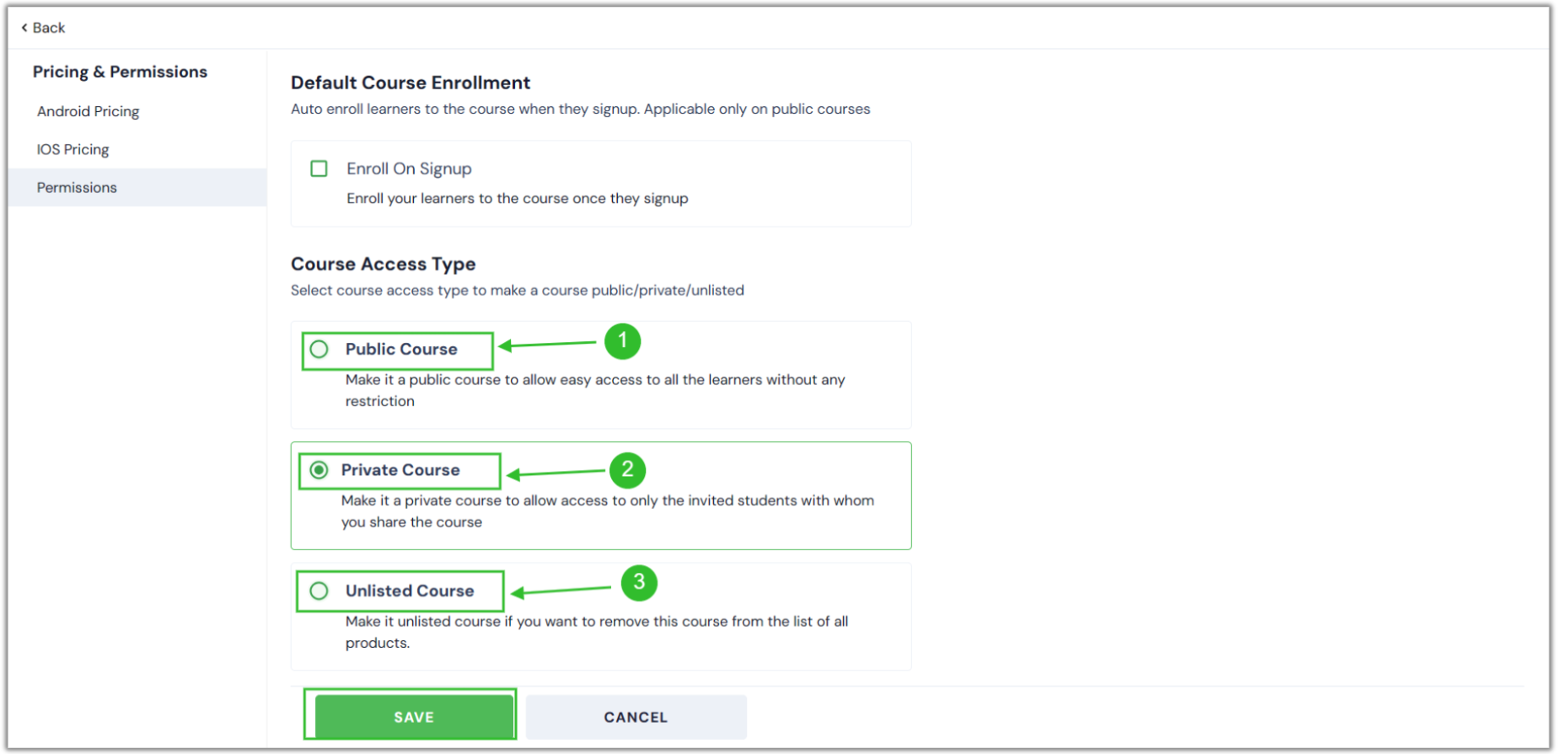 Manage your permission settings for your products.